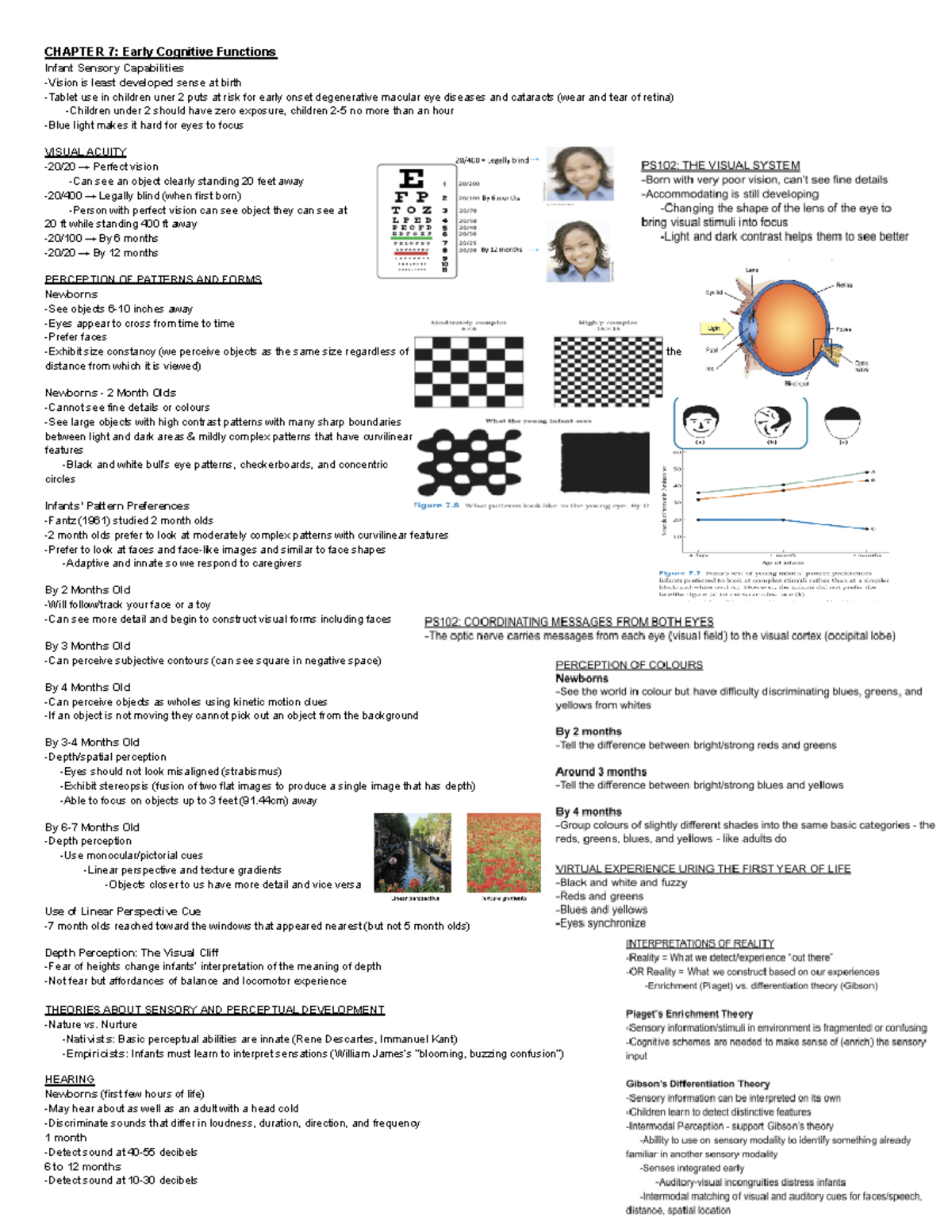 PS275 - Cognitive Development Cheat Sheets for Final Exam - Studocu