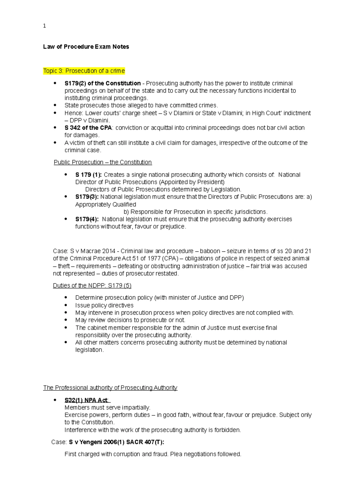 Search and Seizure - Legal Principles and Practices (Lecture Notes ...