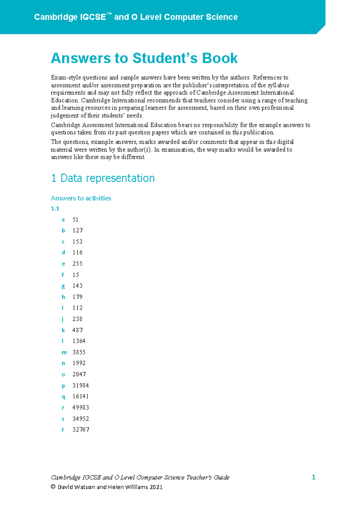 704792126 IGCSE Computer Science Teacher's Guide Answers Key 2nd Ed ...