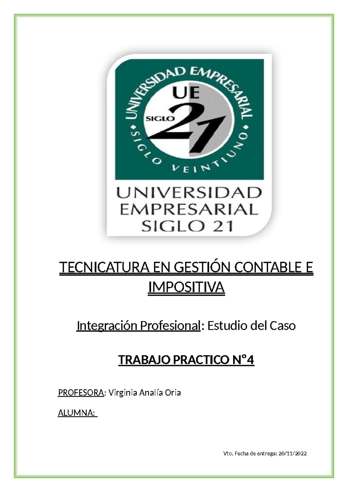 TP4 Final INT.PROF - Estudio de Caso sobre MAN-SER S.R.L. - Studocu