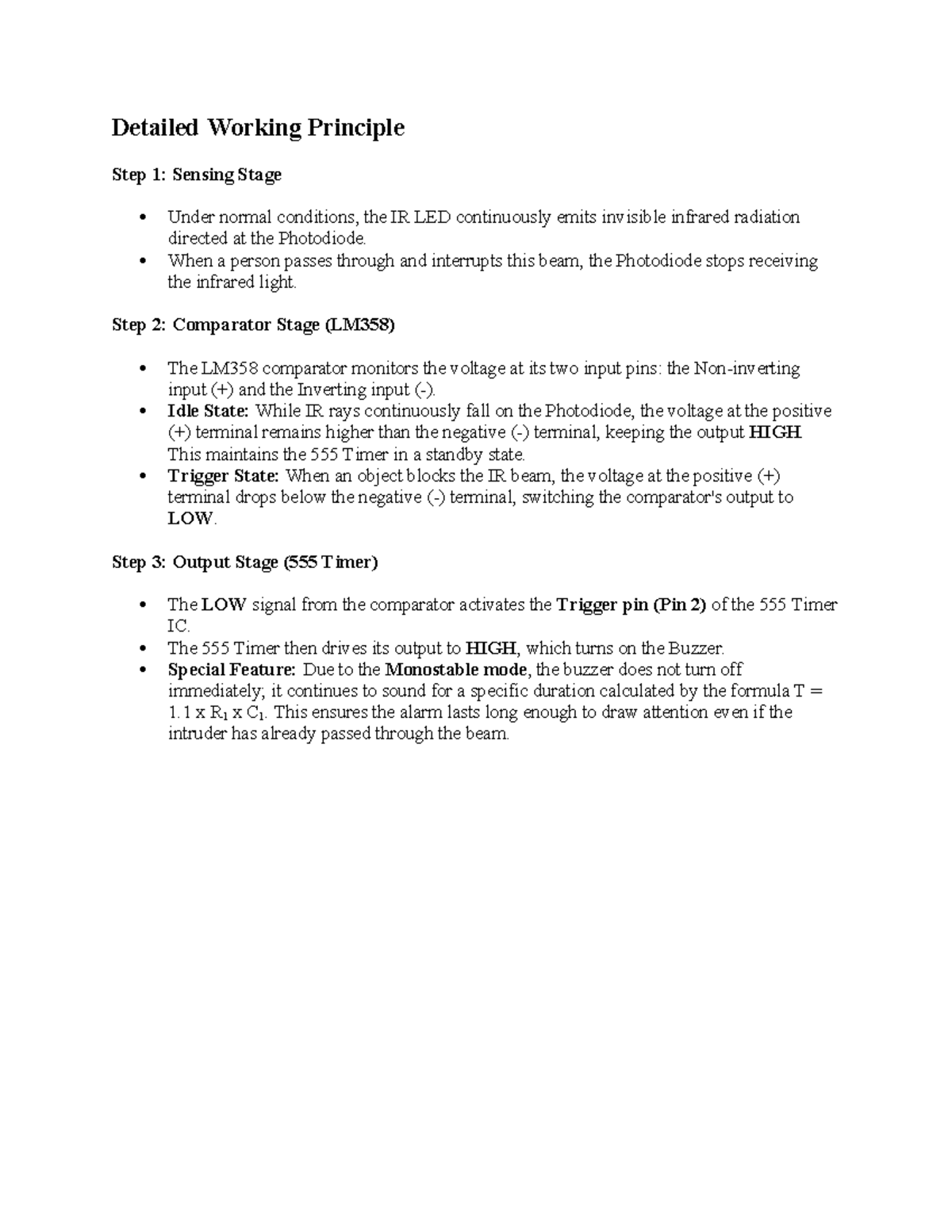 Working Principle of IR Sensing System: Step-by-Step Guide - Studocu