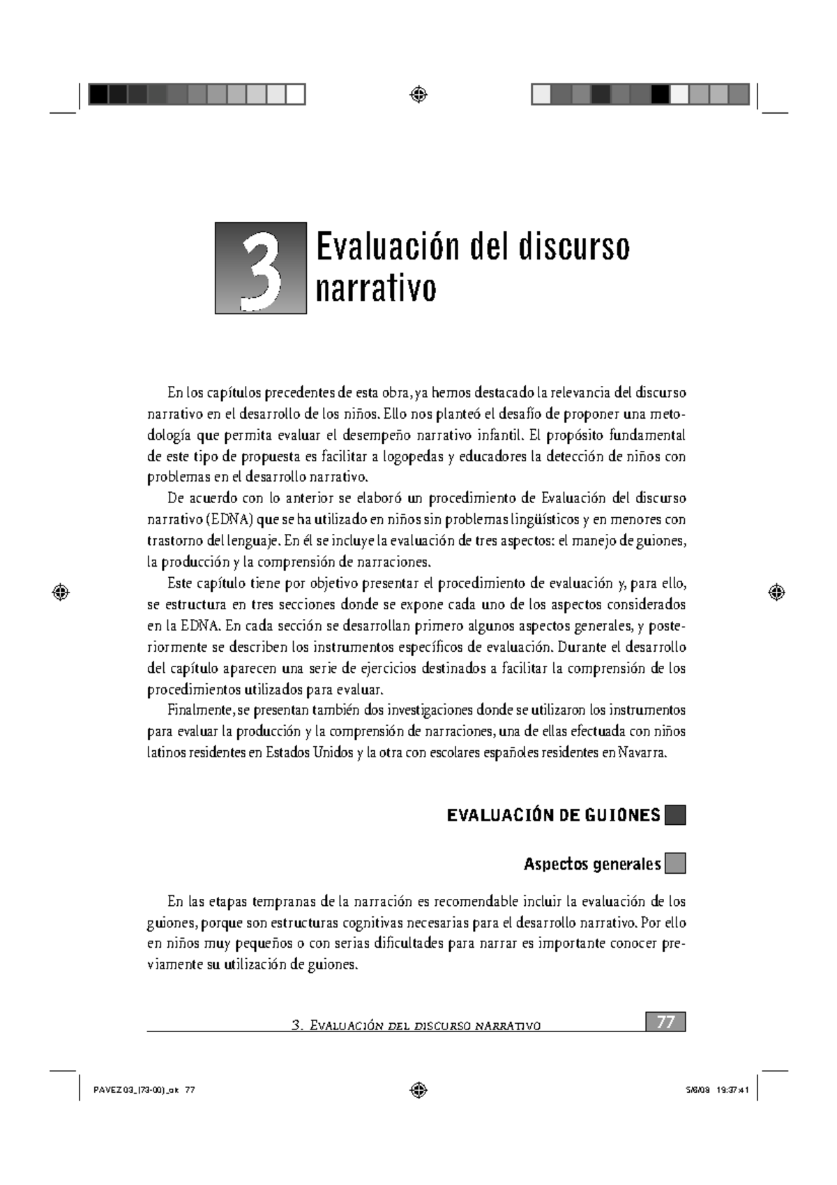 EDNA: Evaluación del Discurso Narrativo en Niños - Studocu