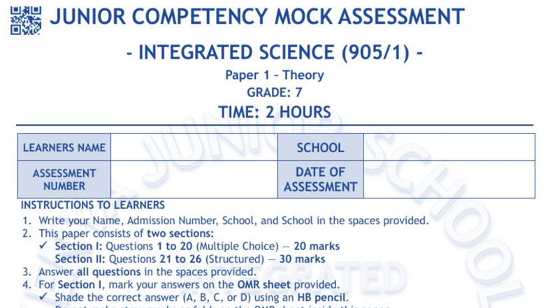 GRADE 7 INTEGRATED SCIENCE MIDTERM EXAMINATION 2026 - Studocu
