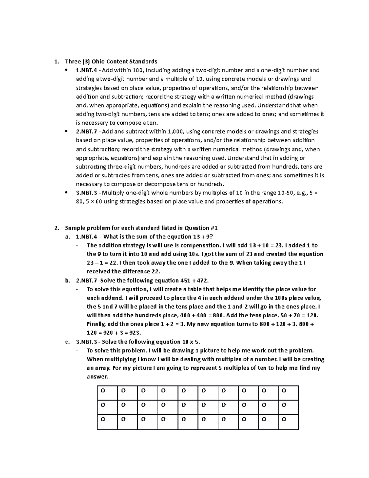 Task 1A - This assignment covers basis of number sense and functions in ...