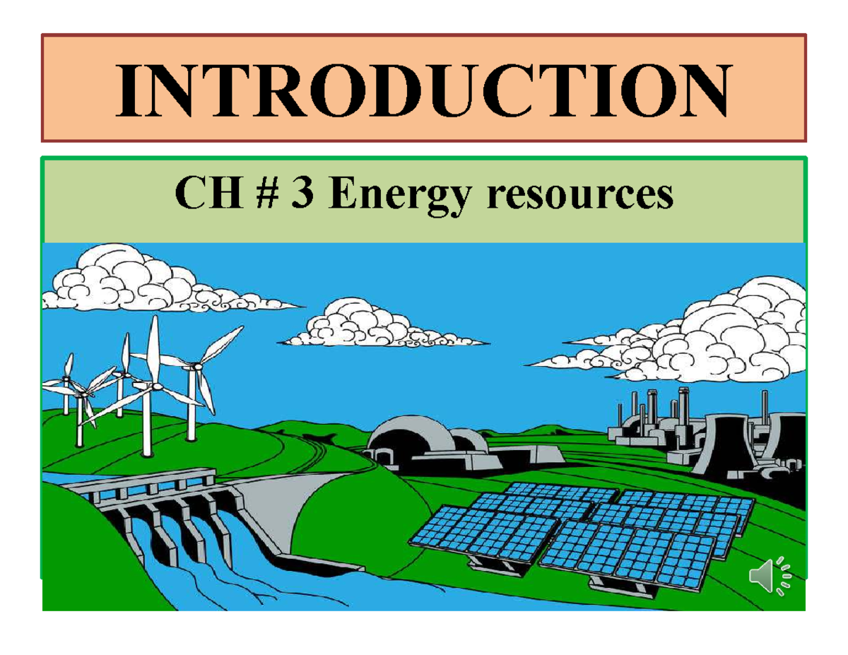 PPT1 G.SC 6 WEEK 1 - Energy Resources & Common Fuels Overview - Studocu