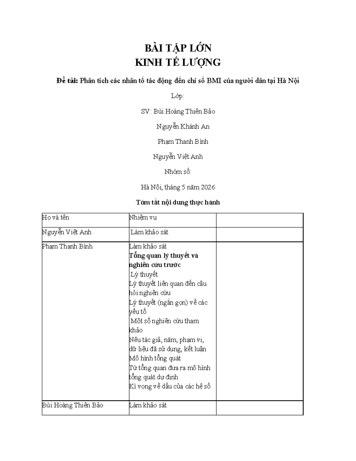 KTL(123)1 - Phân Tích Các Nhân Tố Ảnh Hưởng Đến Chỉ Số BMI Tại Hà Nội ...