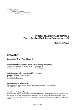 Jasper Jones Study Guide - JASPER JONES STUDY GUIDE YEAR 11 ATAR ...