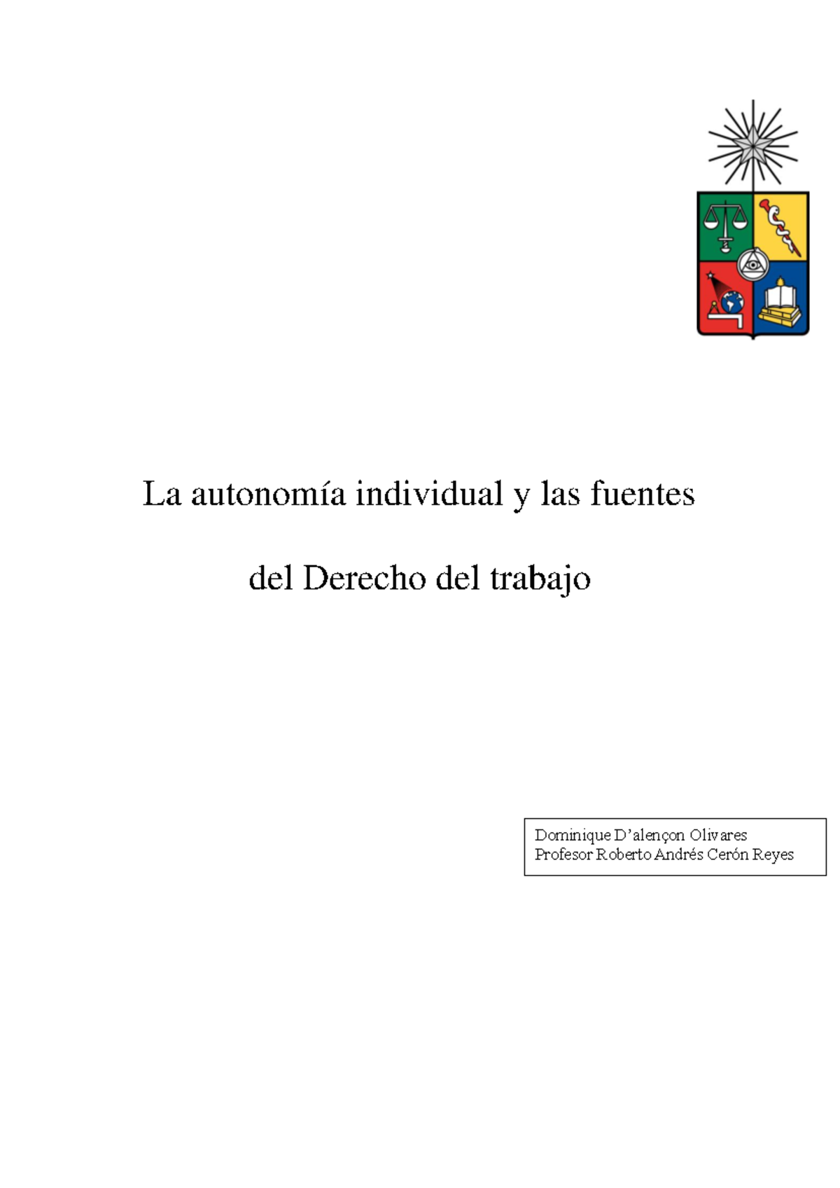 La autonomía individual y las fuentes del derecho - La autonomía ...