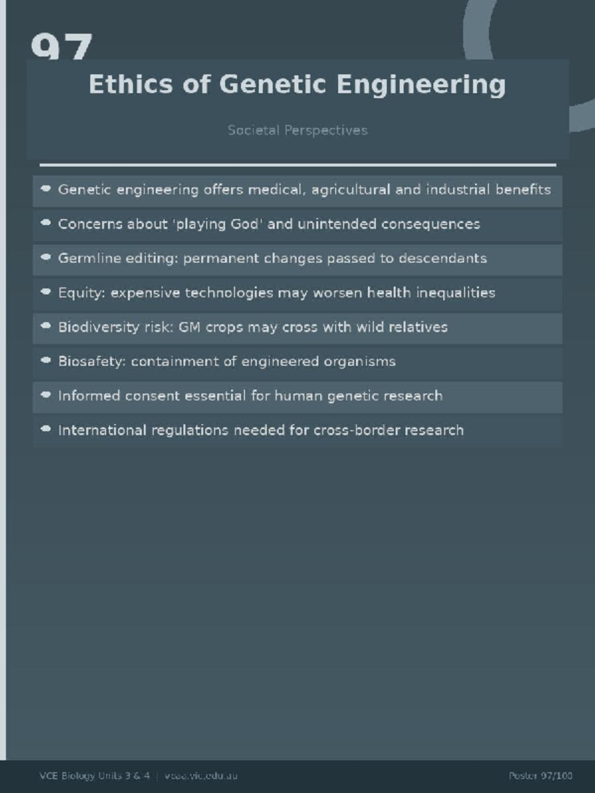 97 genetic engineering ethics - Q7 Ethics of Genetic Engineering ...