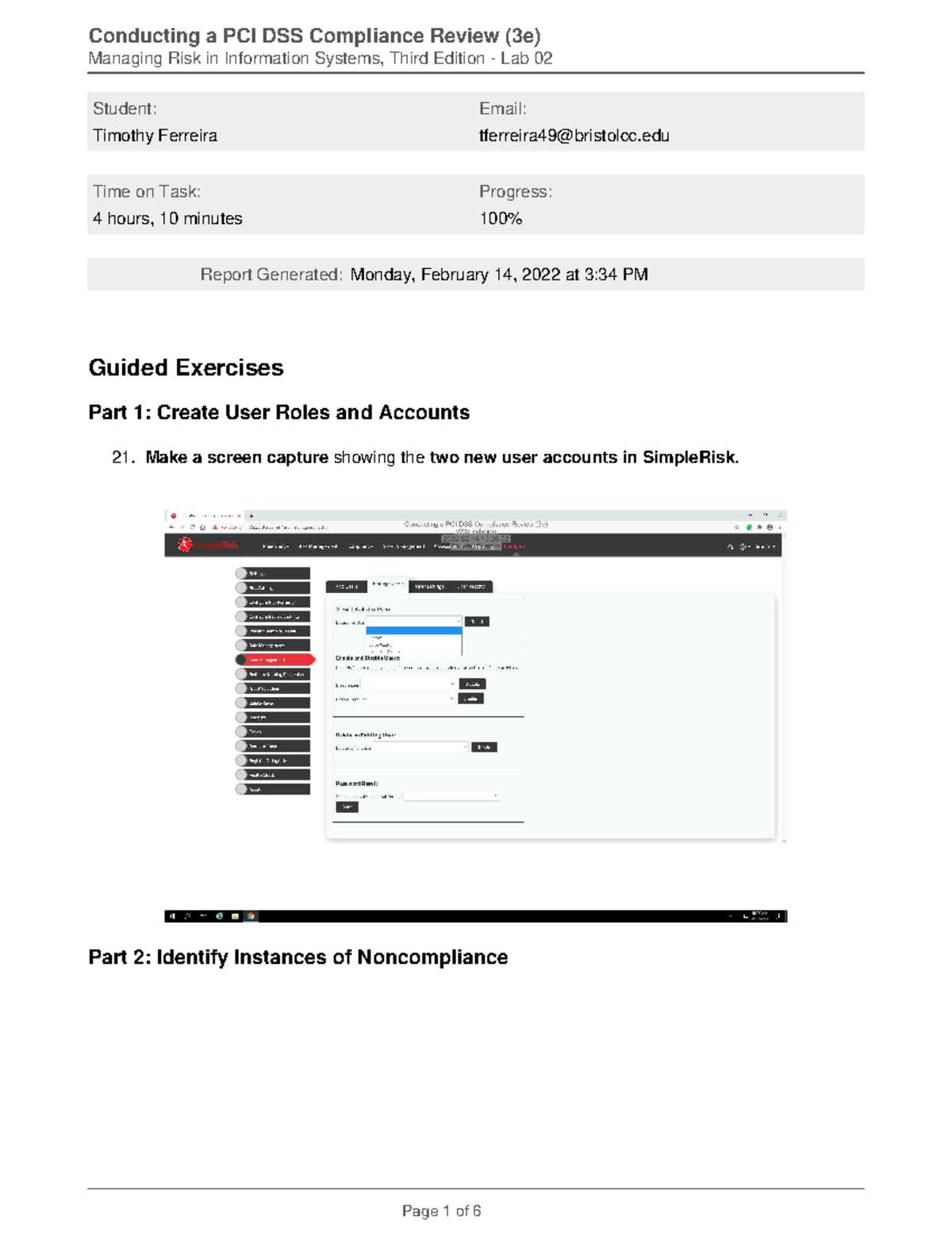 Conducting a PCI DSS Compliance Review - Final Report by T. Ferreira ...