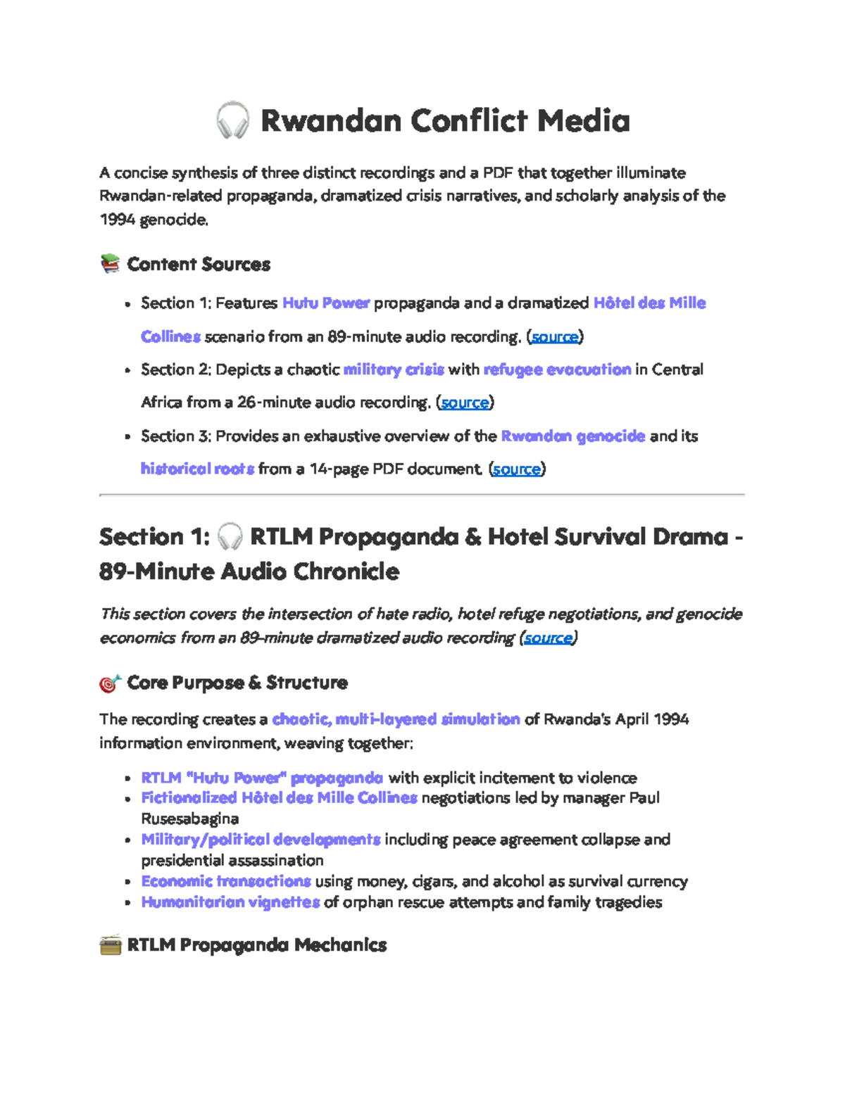 Rwandan Genocide Media Analysis: Propaganda, Crisis Narratives ...