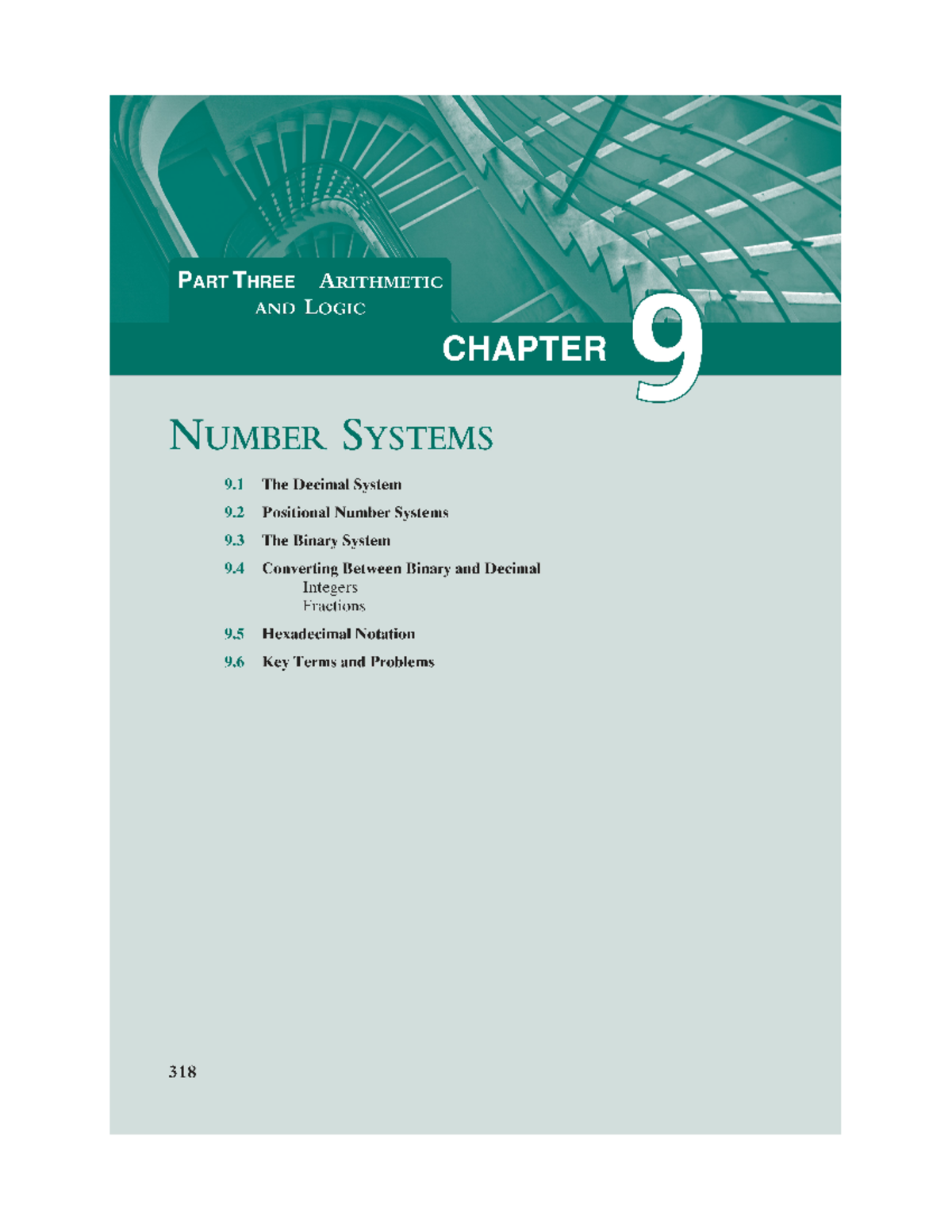 Computer Arithmetic 2 - dégégsege - PART THREE ARITHMETIC AND LOGIC CHAPTER NUMBER SYSTEMS 9 The ...