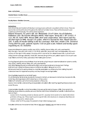 Nutrition - Module Report Simulation: Skills Modules 3. Module: Virtual ...