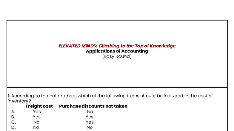 2ND YR Google Sheets - vsfgsgsgs - ELEVATED MINDS: Climbing to the Top ...