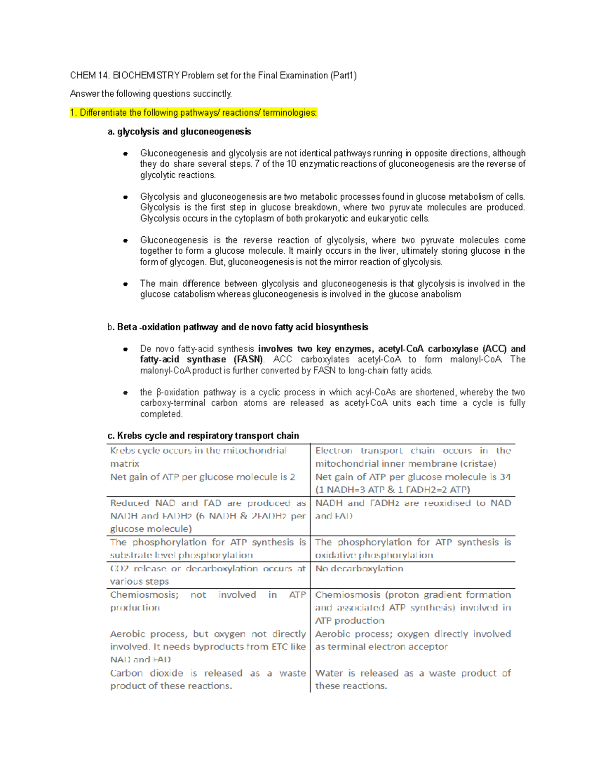 Practice SET- Pasadong Biochem Finals Cutie - CHEM 14. BIOCHEMISTRY ...