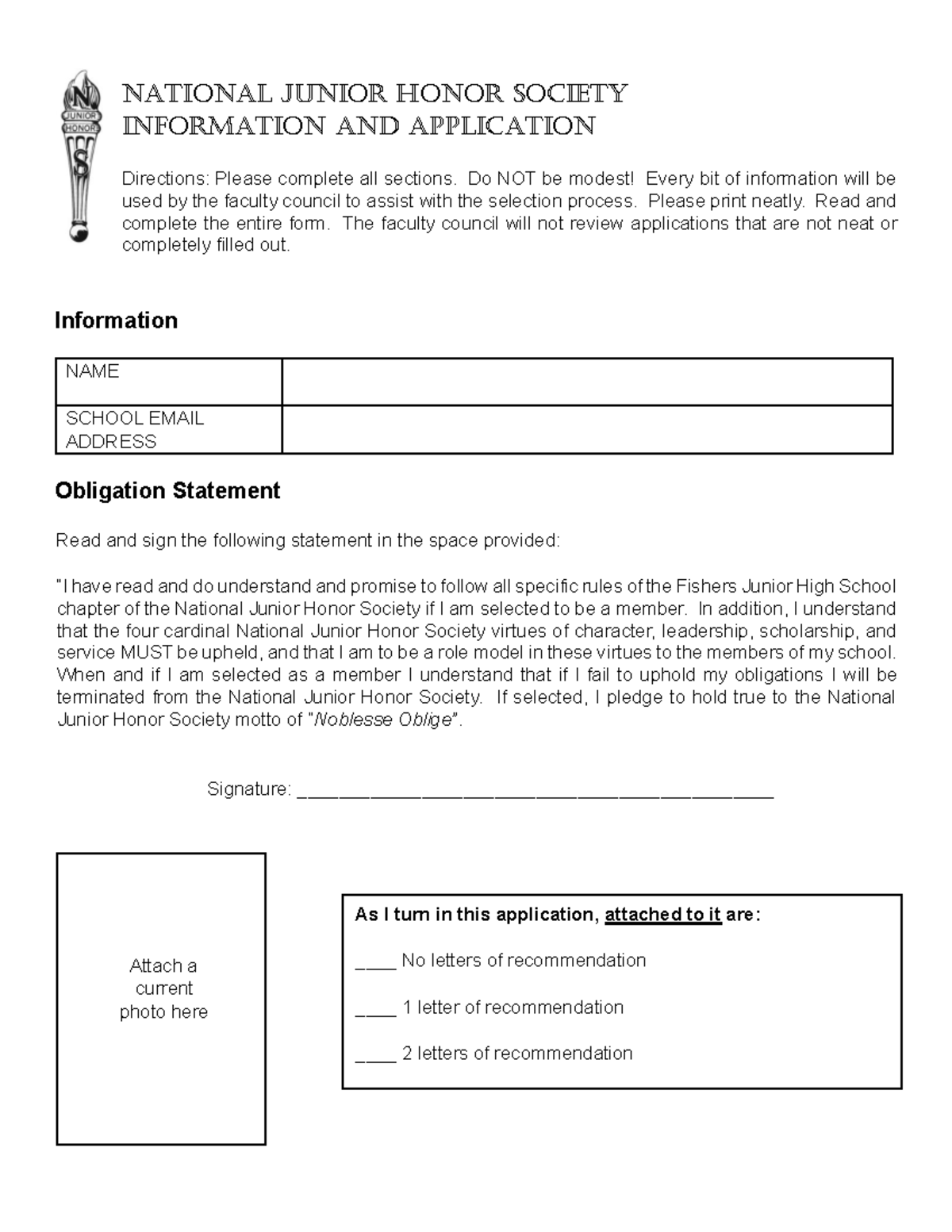 NJHS Application Guidelines and Selection Process for 2024 - Studocu