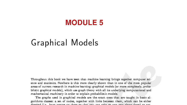 BAI702 Module 5: Graphical Models and Bayesian Networks - Studocu