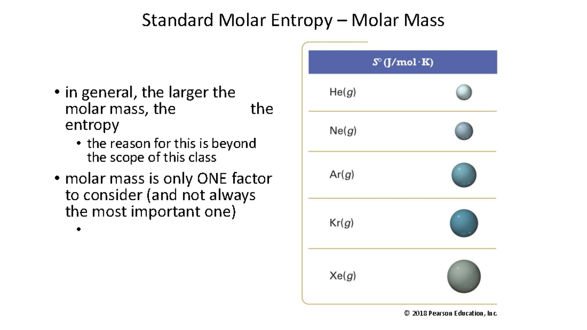 Molar Entropy Insights: Key Concepts and Calculations - Studocu