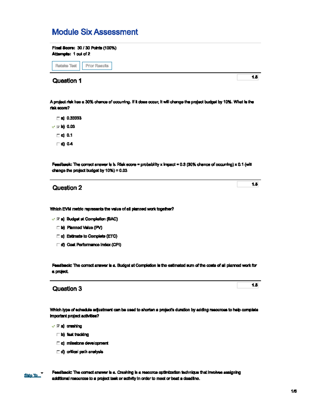Week 6 Assessment (Answers) - Solutions Overview and Insights - Studocu