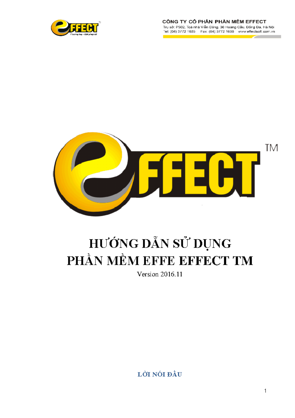 HDSD Phần mềm Kế toán EFFE EFFECT TM - Hướng Dẫn Chi Tiết - Studocu