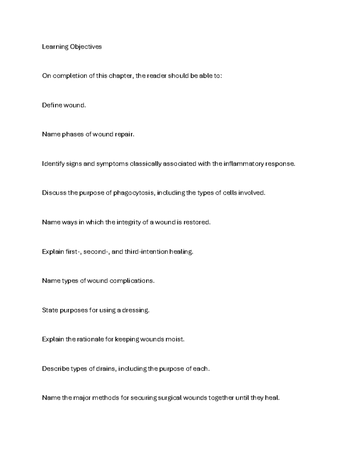 NURS 302: Wound Healing and Pressure Ulcer Management Notes - Studocu