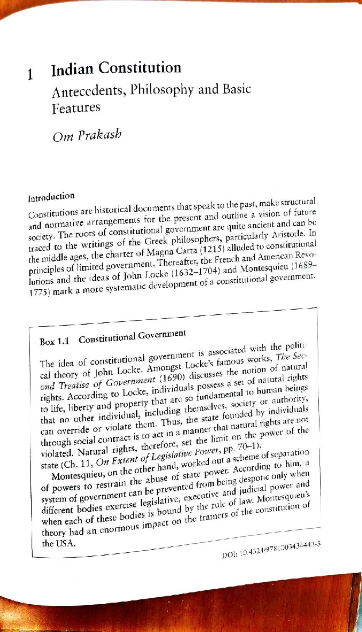 Indian Constitution: Antecedents, Philosophy & Key Features - Studocu