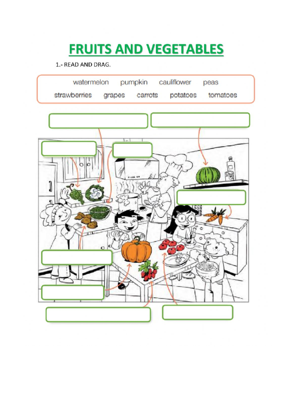 Worksheet 397268 - Fruits and Vegetables Word Search Activity - Studocu