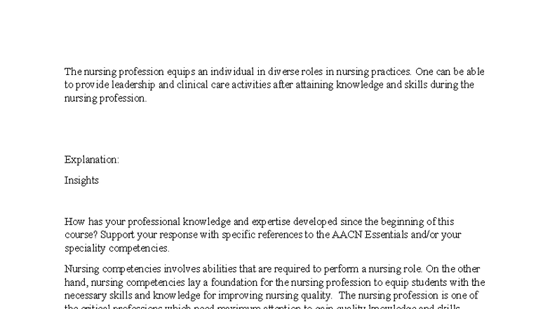 Nurs 8400 Week 11 Discussion: Developing Nursing Leadership Skills ...