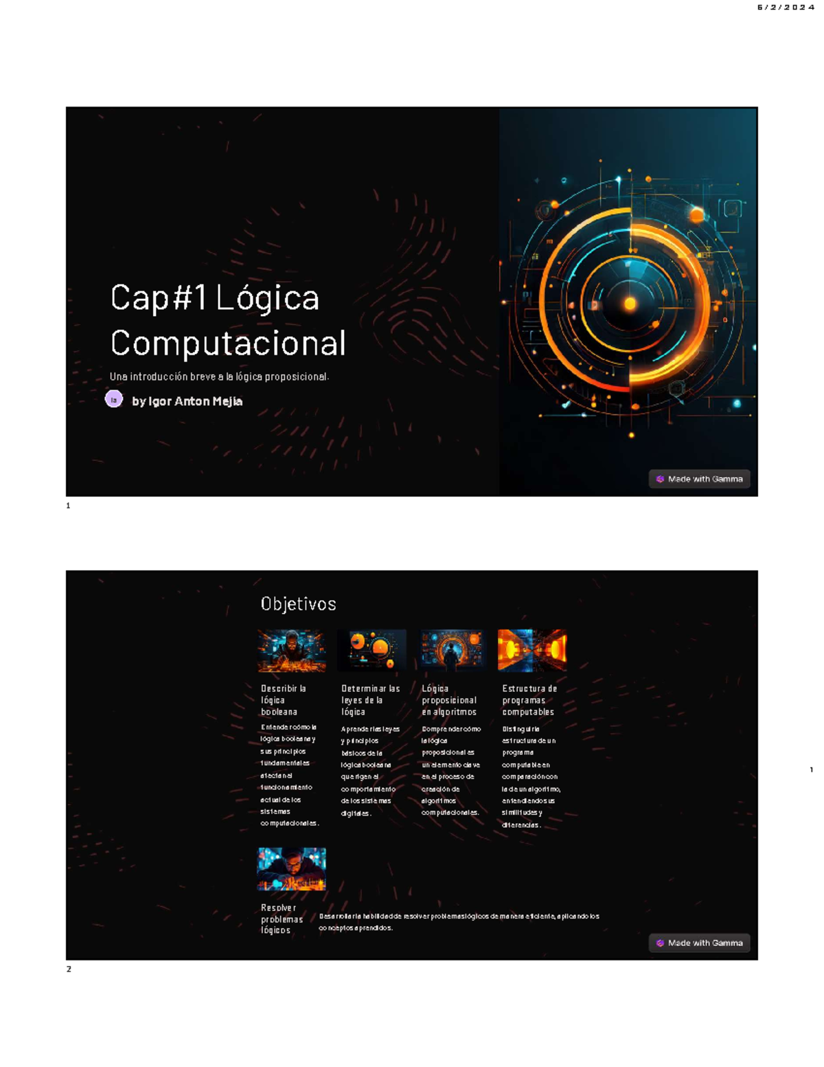 024 Lógica Computacional: Introducción a la Lógica Proposicional - Studocu