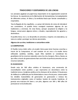 Los Lencas comidas y bebidas - Los Lencas Comidas y bebidas Los ...