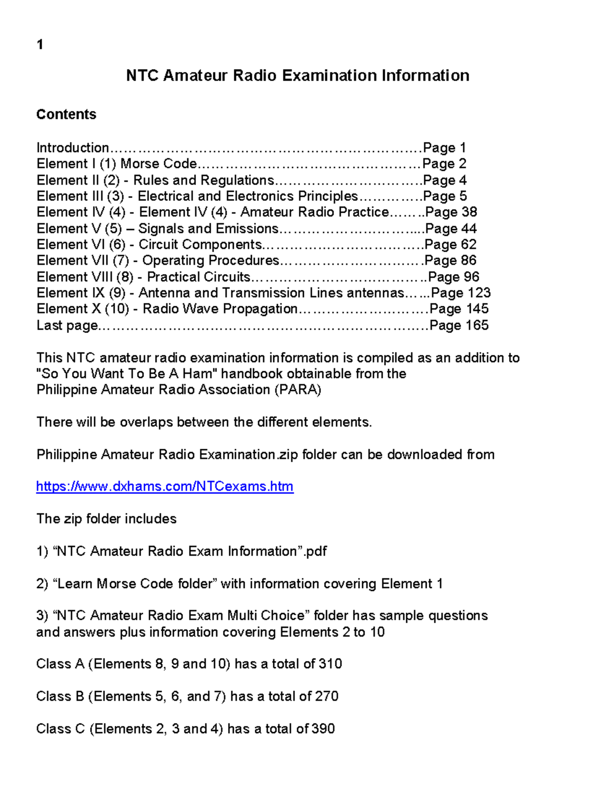 NTC Amateur Radio Exam Overview and Study Guide - Studocu