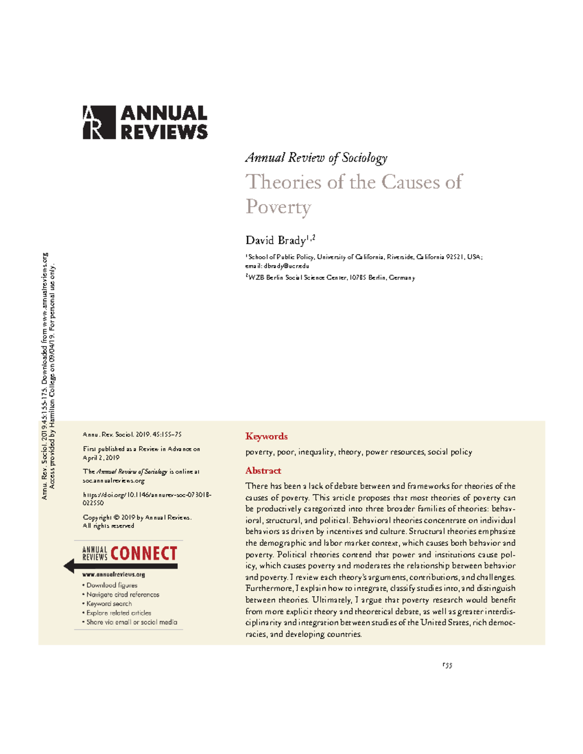 Theories of Poverty: A Comprehensive Analysis - SOC 232 - Studocu