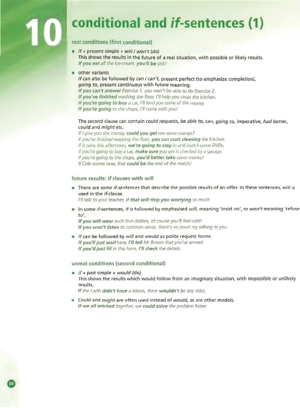 Conditionals (ENG 101): Understanding Real and Unreal Situations - Studocu