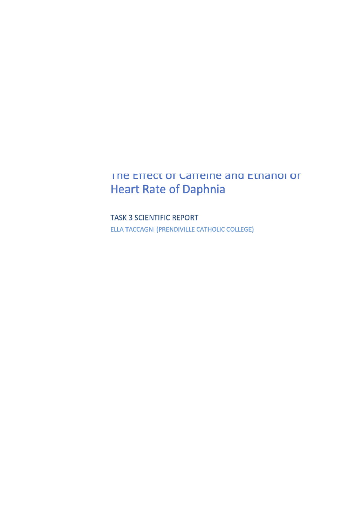 Biology 101: Investigating Caffeine's Impact on Daphnia Heart Rate ...