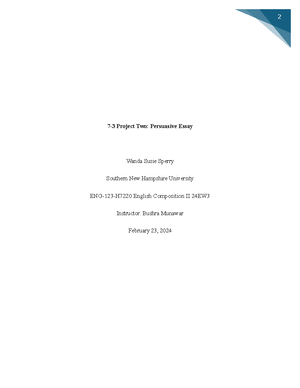 HCM 345 5-1 Final Project Milestone Two Final 12-01-20245 - Denied ...