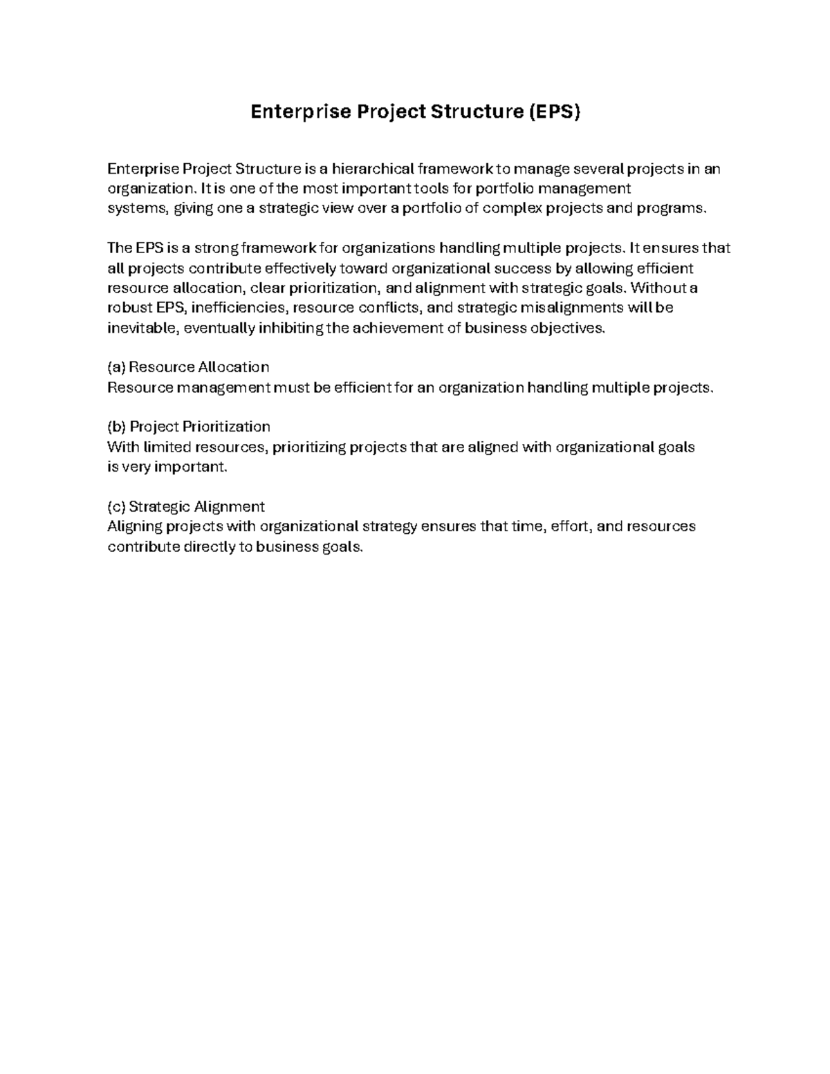 EPS - Group 5 - EBS - Enterprise Project Structure (EPS) Enterprise ...