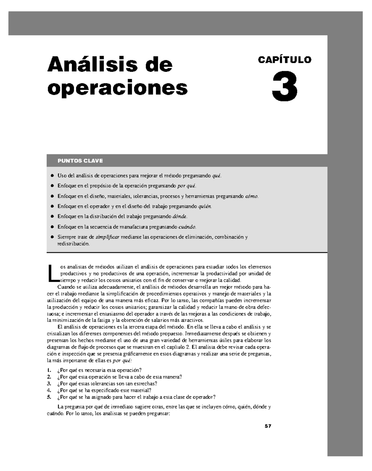 CAPÍTULO 1: Métodos y Diseño del Trabajo en Análisis de Operaciones ...