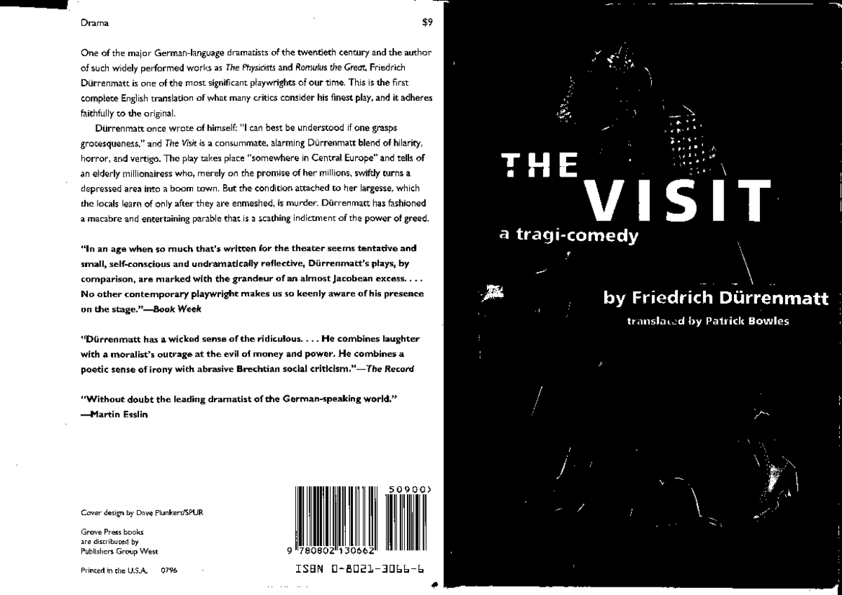The Visit by Friedrich Dürrenmatt - Comprehensive Study Notes - Studocu