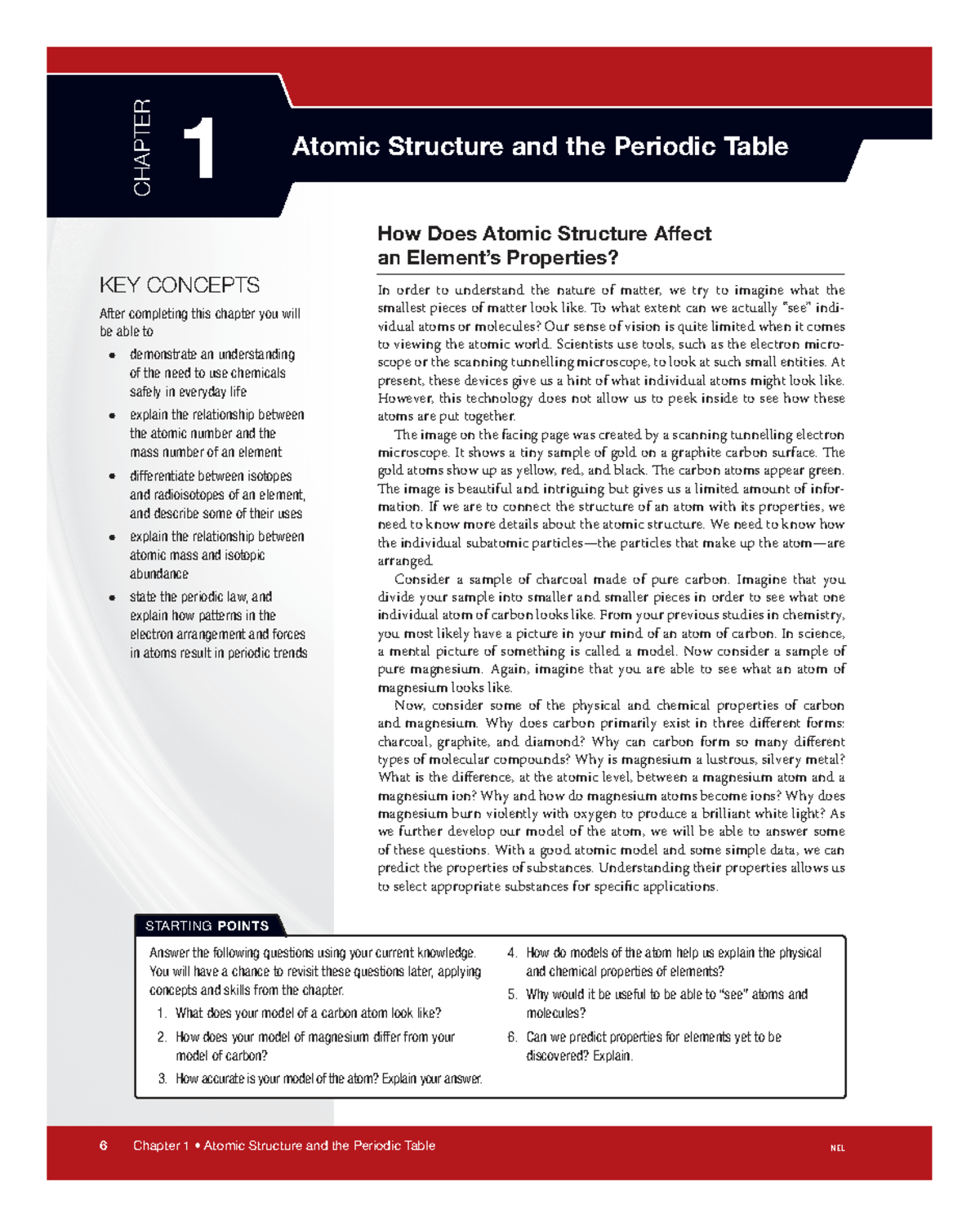 Chapter 1: Atomic Structure and the Periodic Table (CHEM 101) - Key ...