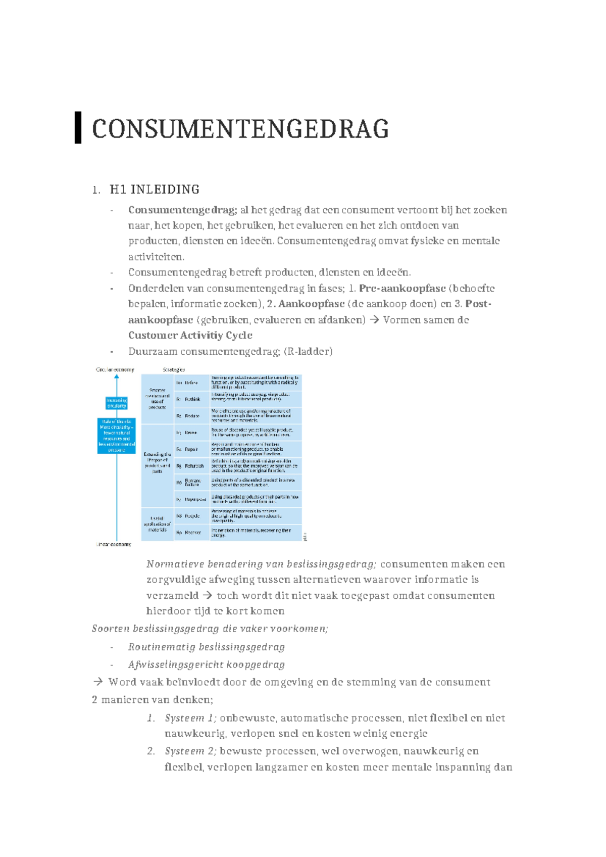 Samenvatting Consumentengedrag: Inzichten en Theorieën (CB101) - Studeersnel