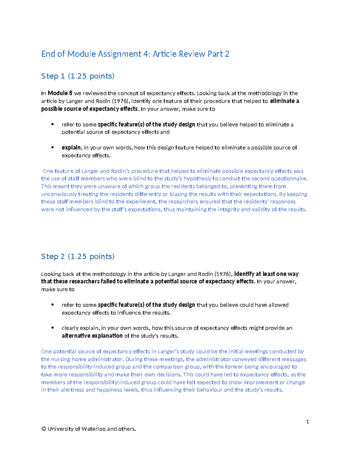 Assignment 4 article review pt2 - End of Module Assignment 4: Article ...