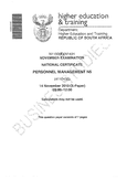 Personnel Management n5 - Studocu