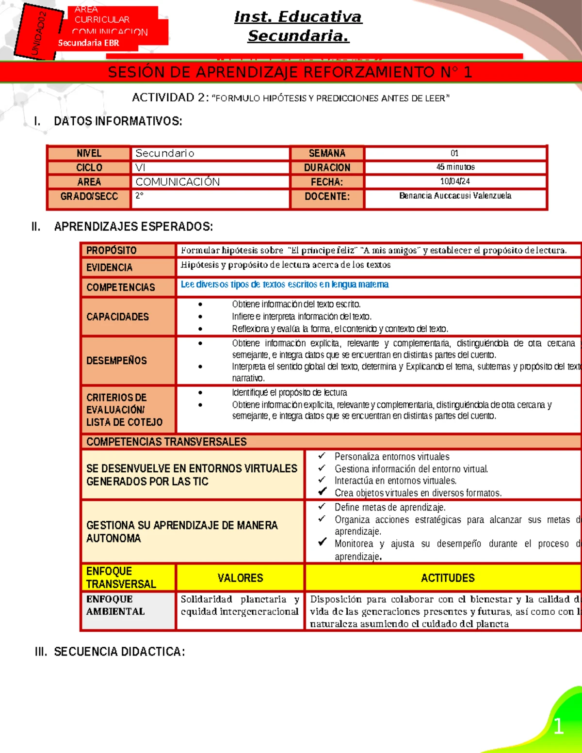 Danza Folklórica: Cañeros de San Jacinto para Grado 5 Años - Studocu