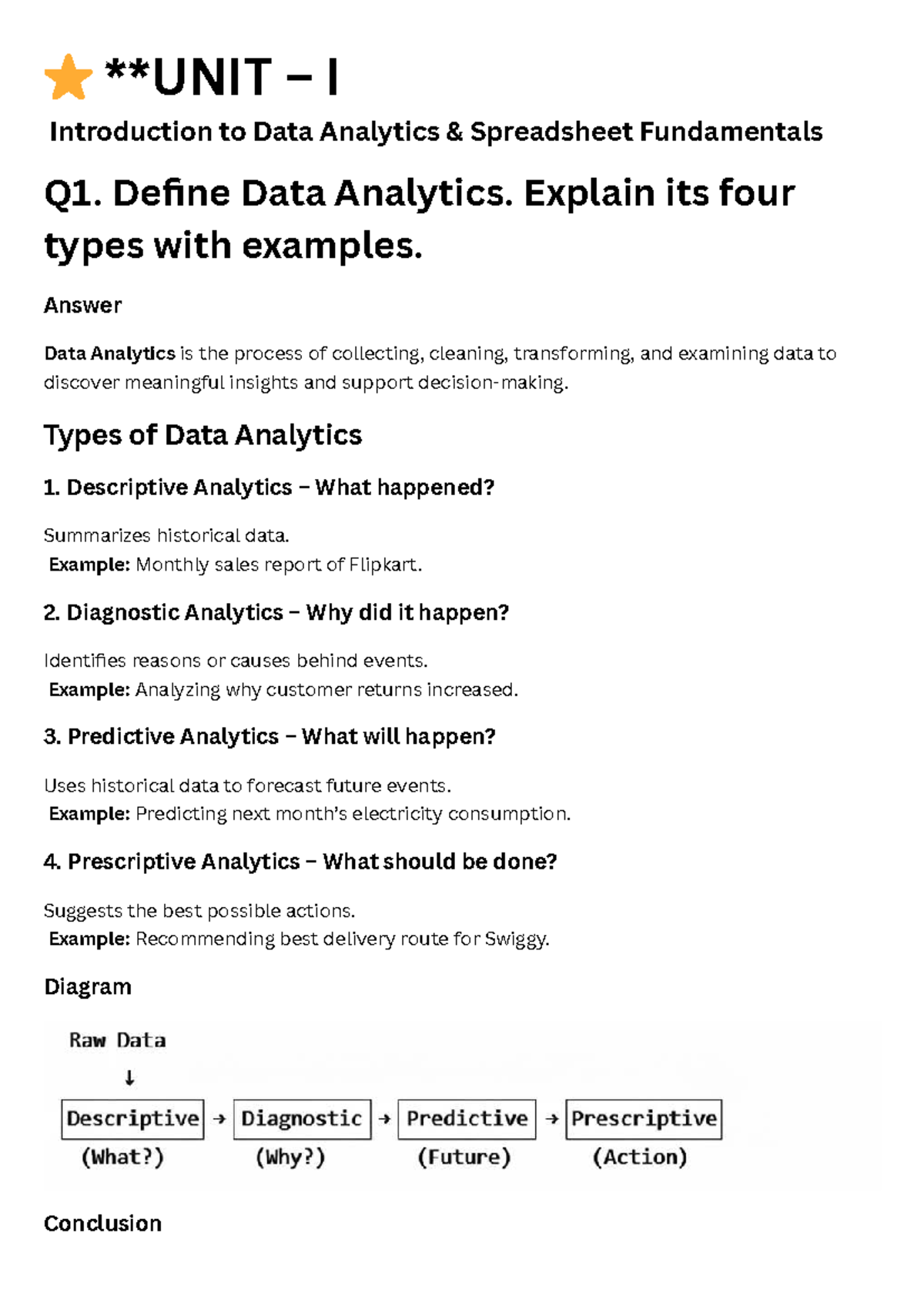 Data Analytics Q1-Q9: Key Concepts & Techniques Explained - Studocu