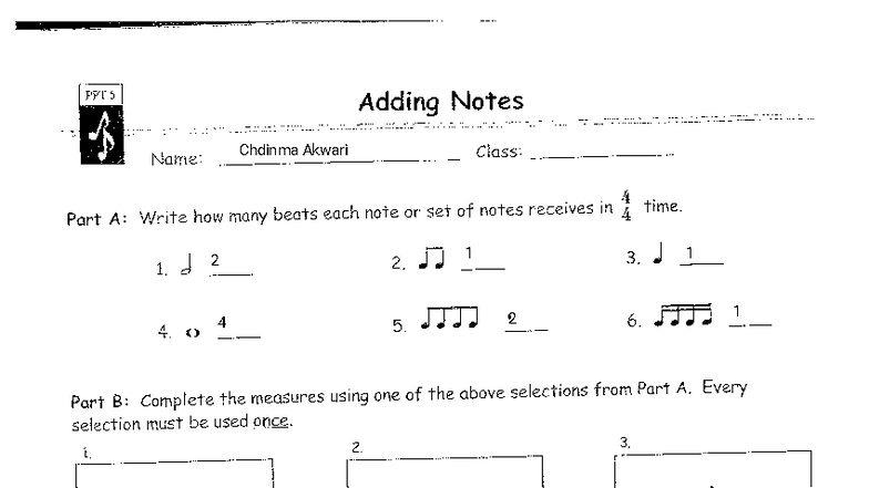PPT 5: 8th Grade Music Theory Notes & Exercises (44 Time) - Studocu
