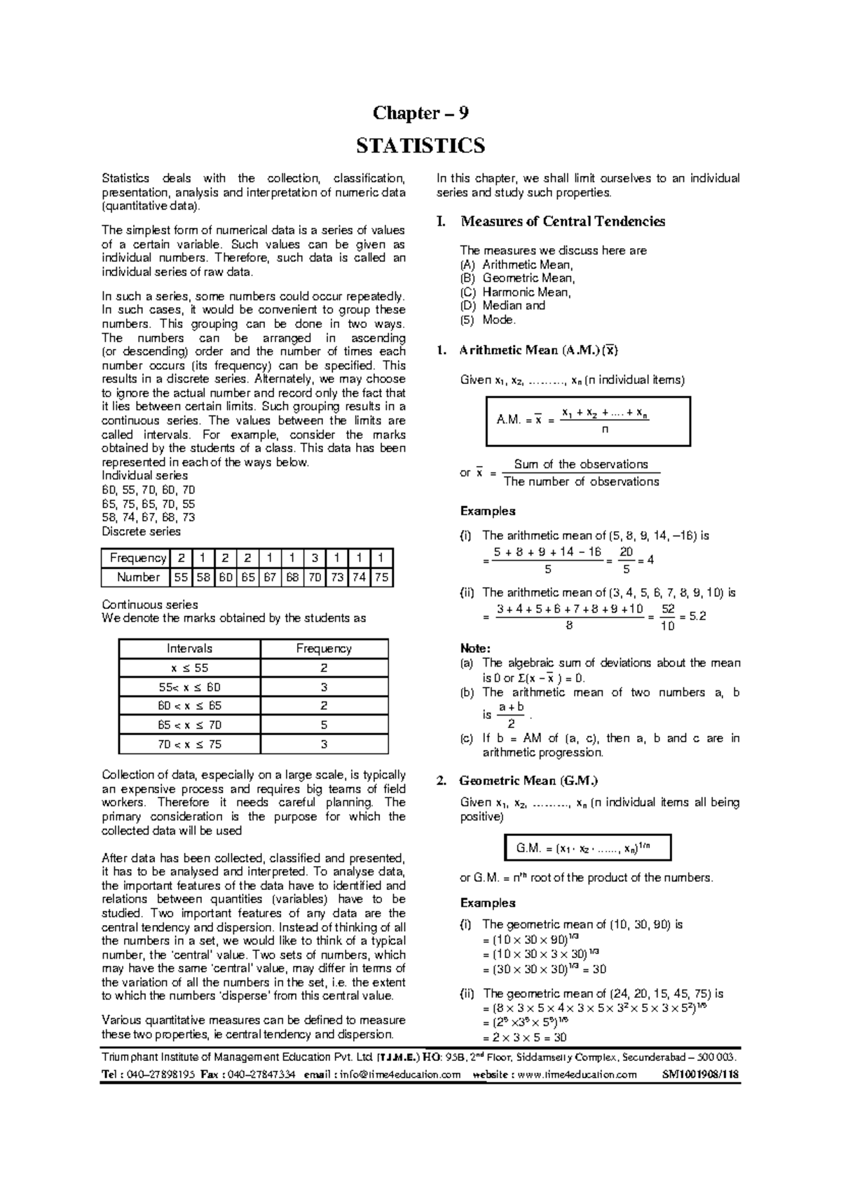 SM1001908 Chapter 9: Understanding Statistics and Data Analysis - Studocu
