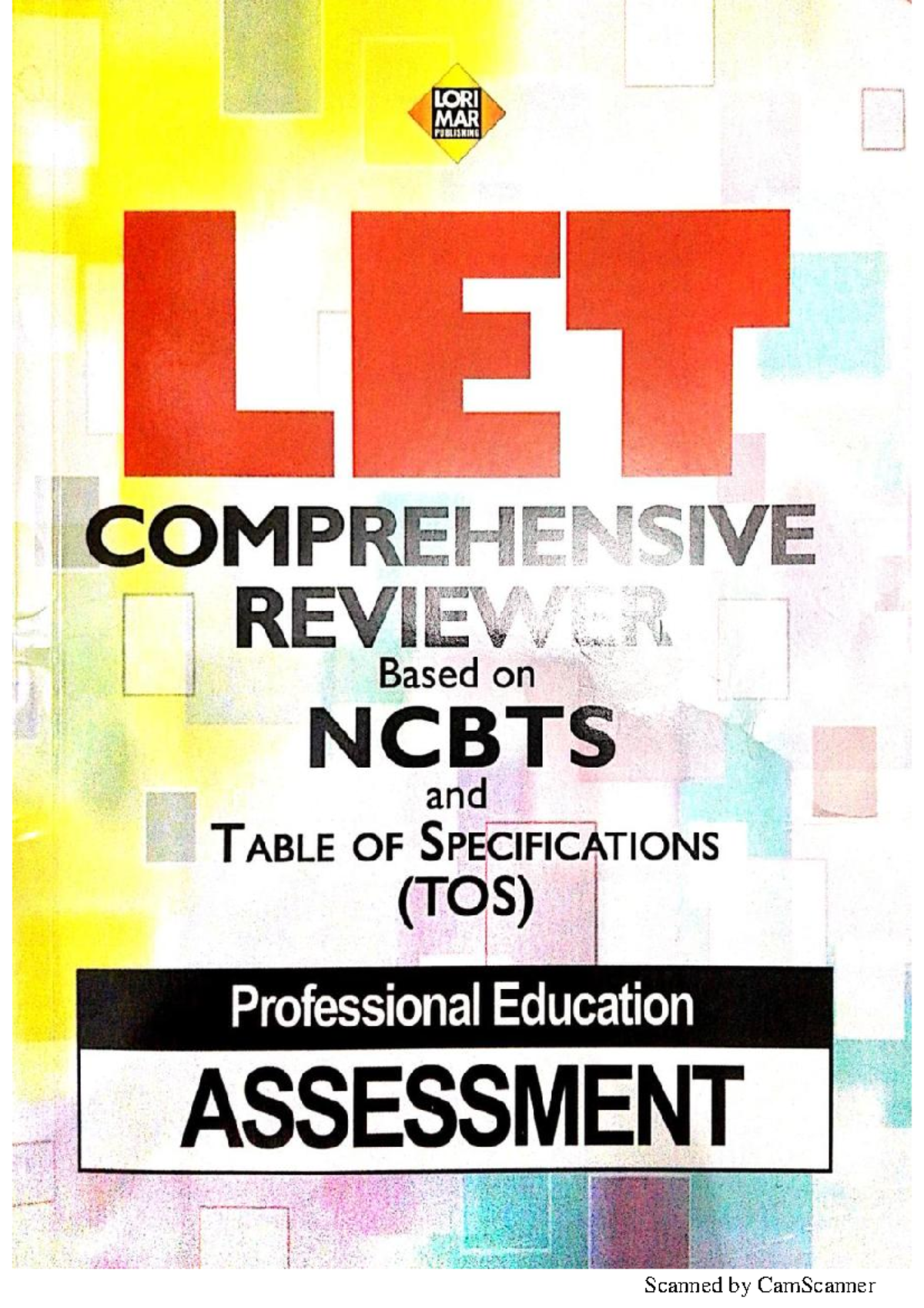 Comprehensive Let Reviewer Professional Education Assessment Profed