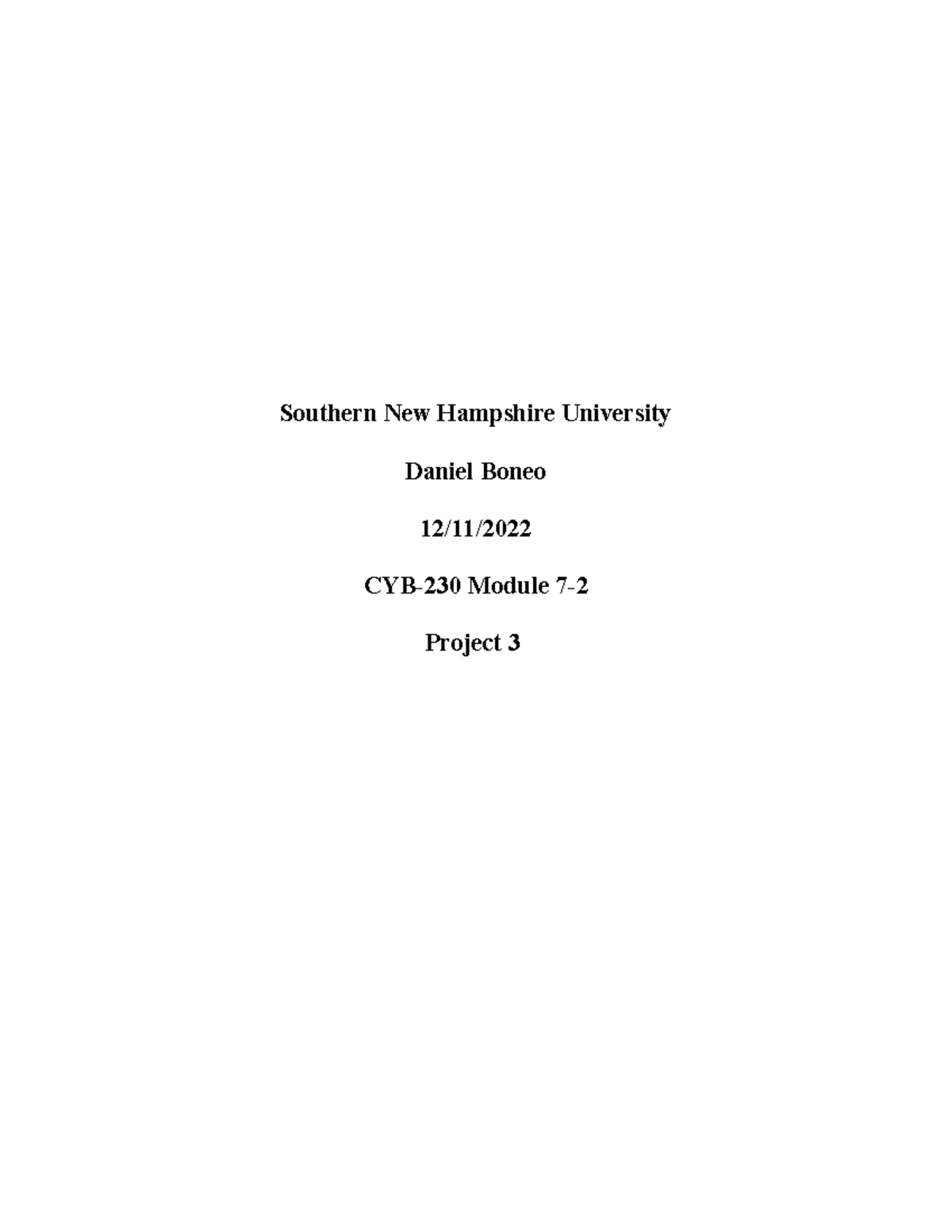 CYB 230 Module 7-2 Project 3: Analysis of Security Risks at Helios ...
