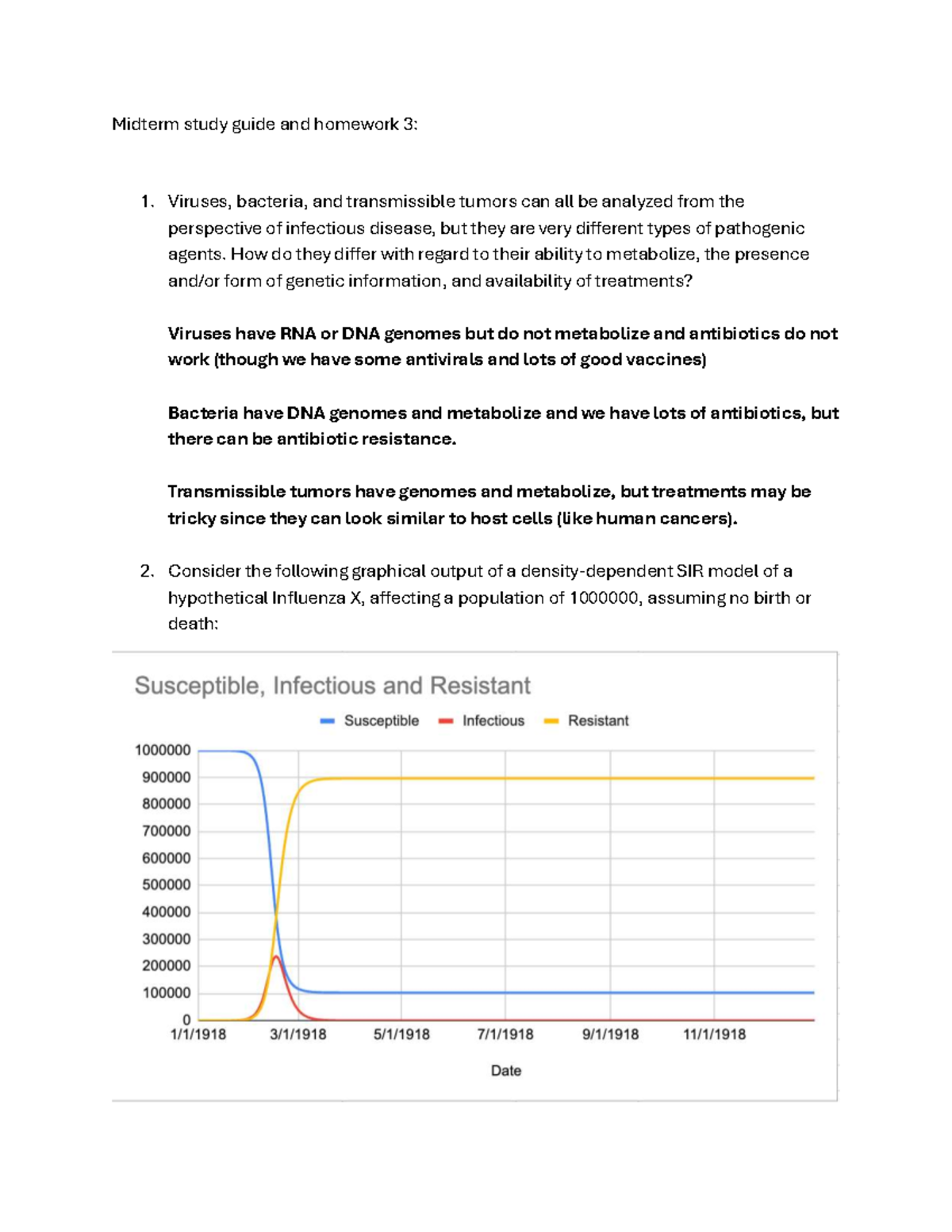 BIOL 305 Midterm Study Guide and Homework 3 - Studocu