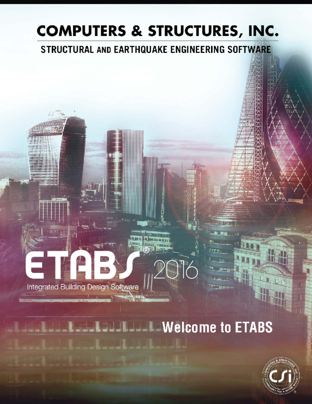 Welcome to ETABS: 2016 Integrated Building Design Software Guide ...